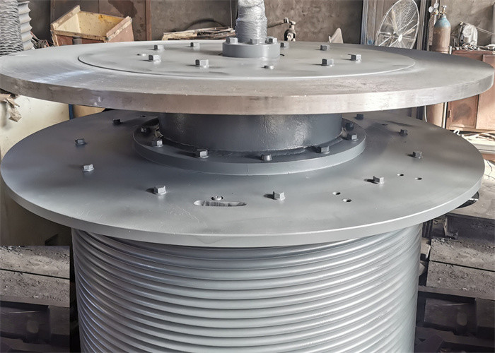 Lbs Grooved Wire Rope Drum สำหรับ Crane Winch Cable Retracting System